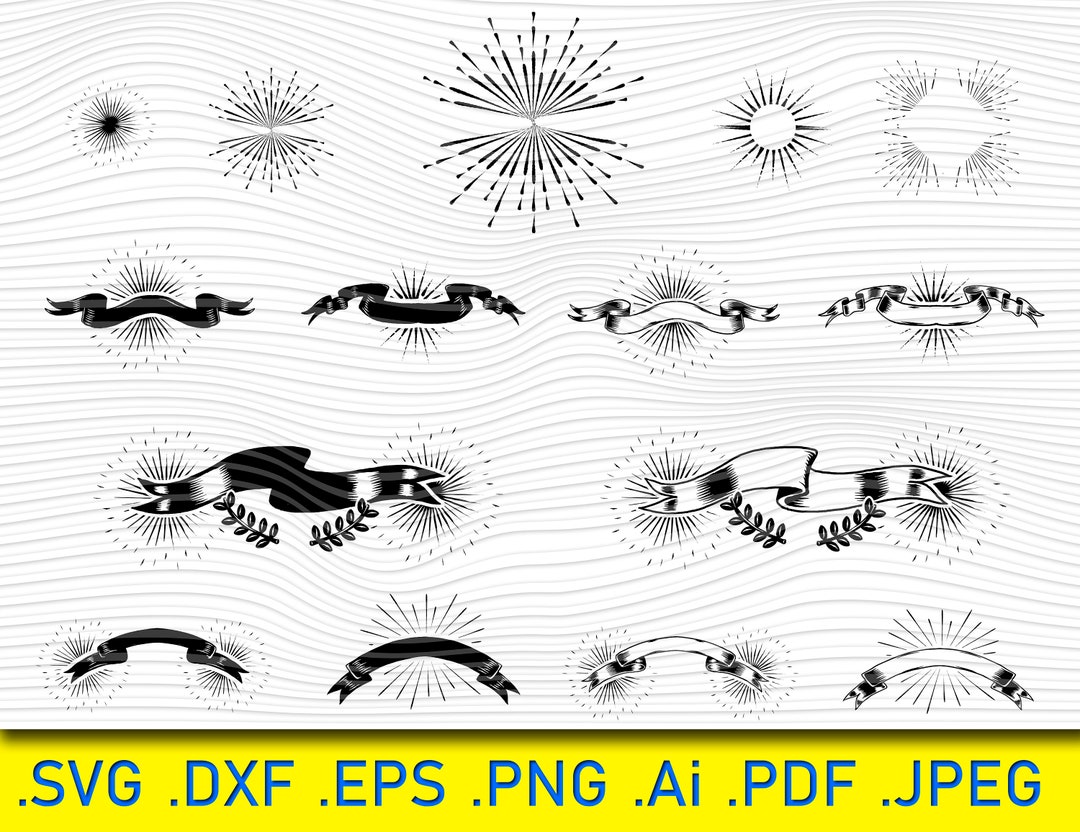 15 Ribbon Svg, Banner Svg, Ribbon Banner Svg, Text Banner Svg, Label ...