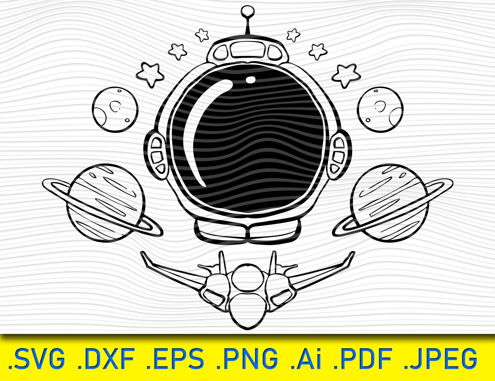 Astronaut Cosmonaut Space Instant Download SVG PNG - Etsy