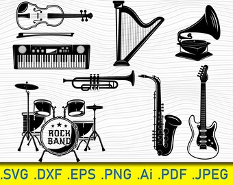 Music Elements Svg - Etsy