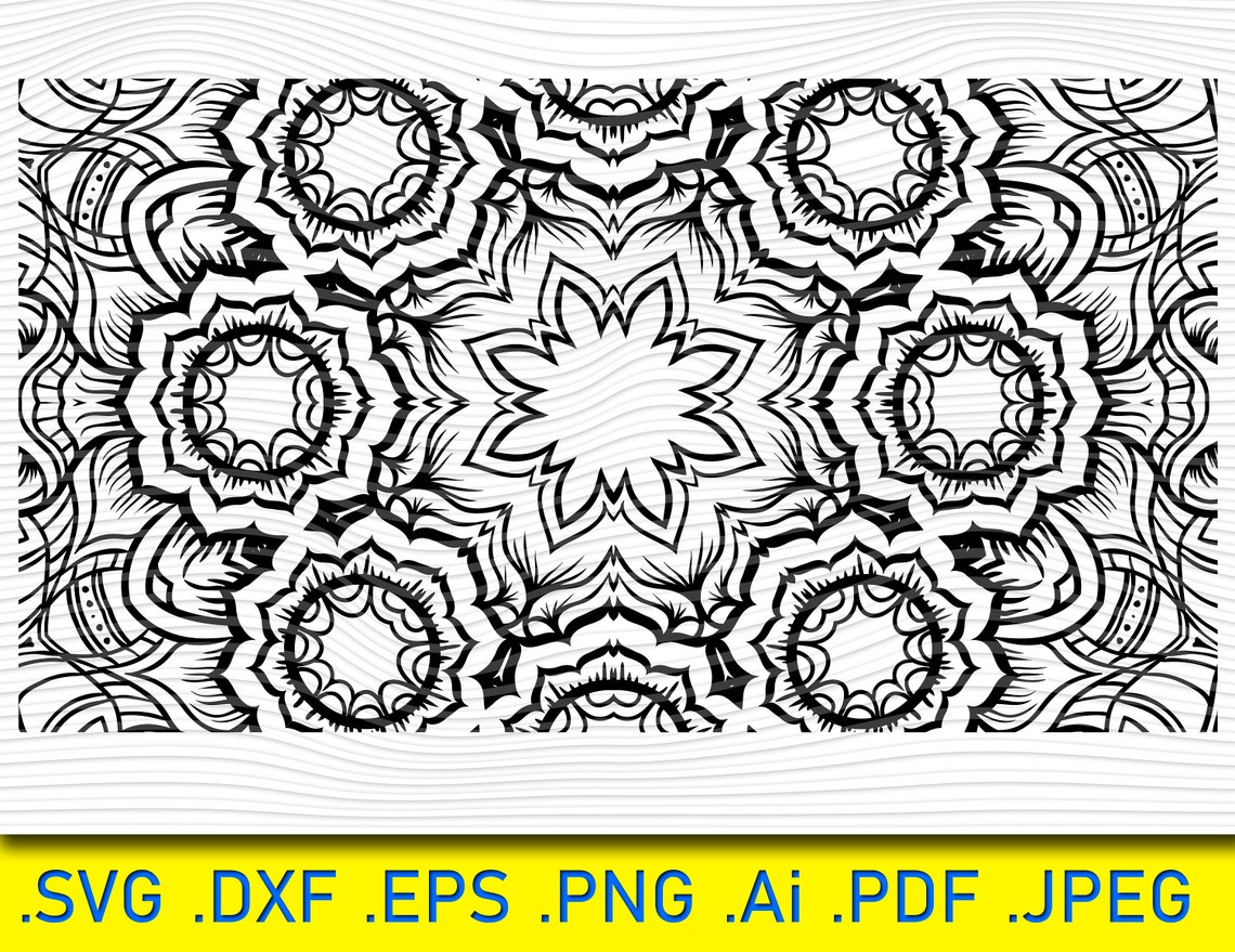 Half Mandala Bundle SVG PNG PDF Cricut Silhouette Cricut - Etsy