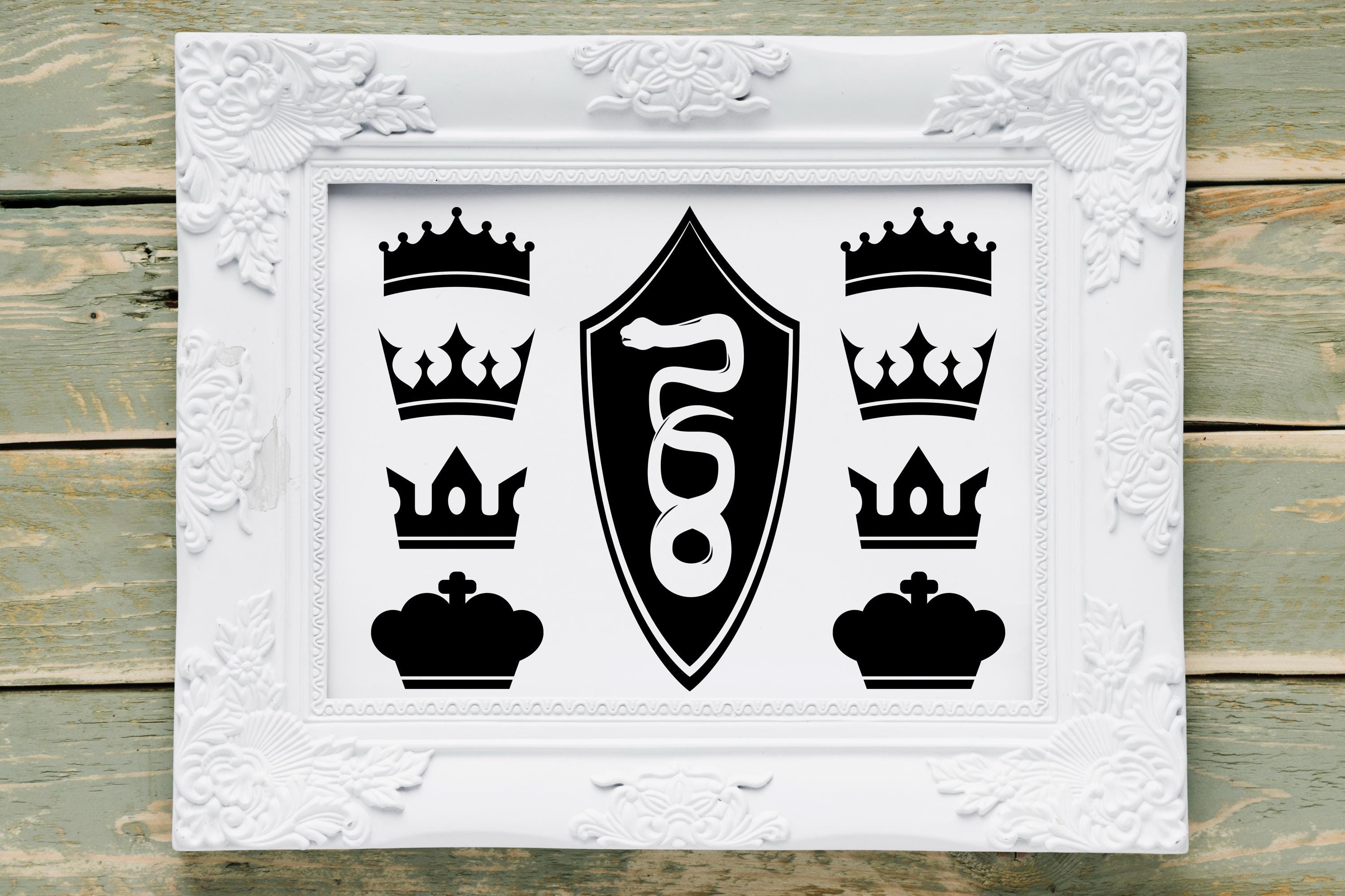 Medieval Heraldry Shield SVG: Knight Emblem, Coat of Arms (digital File ...