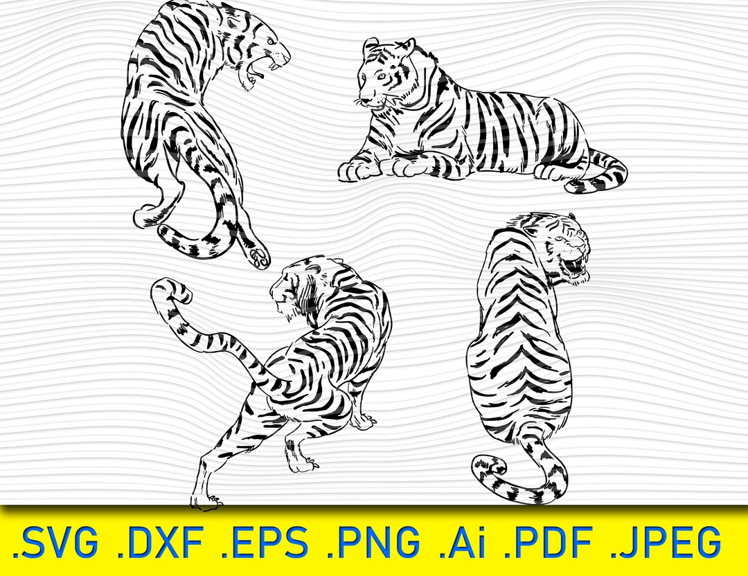 Tiger SVG/ Tiger Head Svg/ Animal Svg/ Zoo Svg/ Tiger Silhouette ...