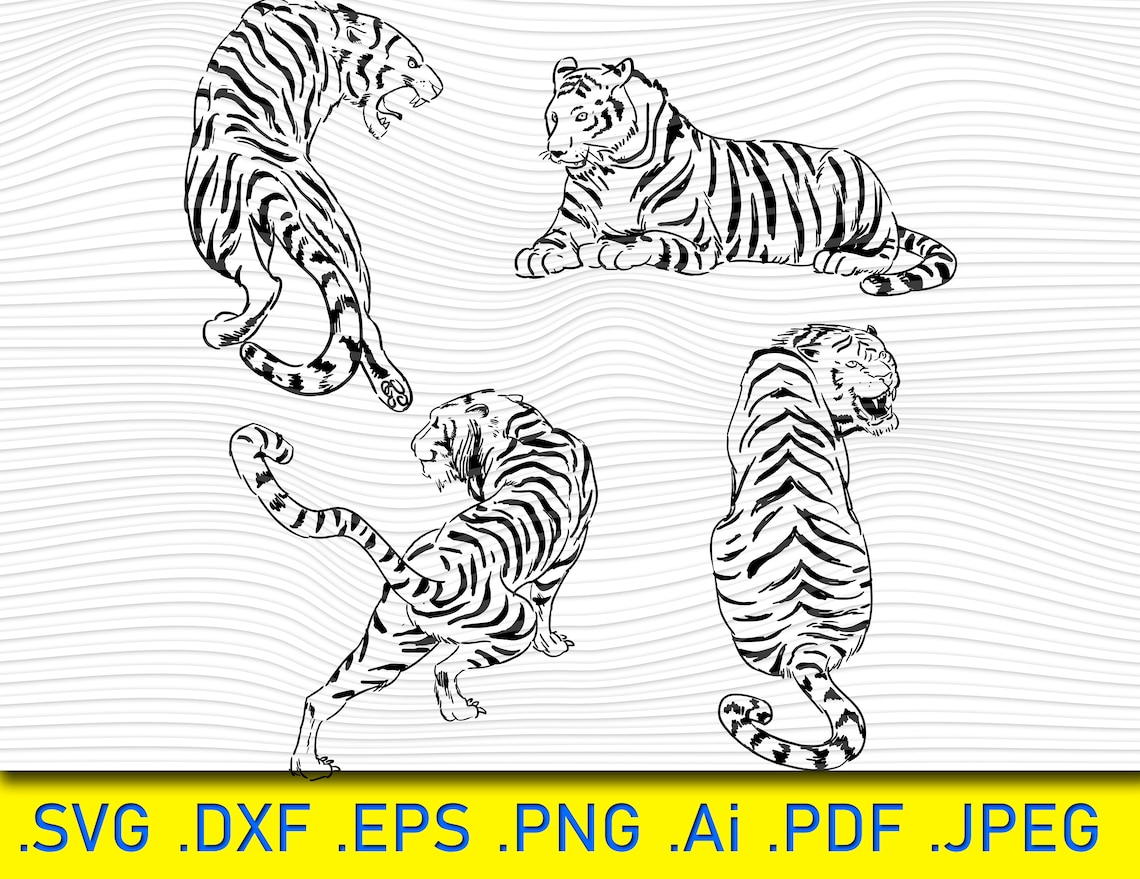 Tiger SVG/ Tiger Head Svg/ Animal Svg/ Zoo Svg/ Tiger - Etsy