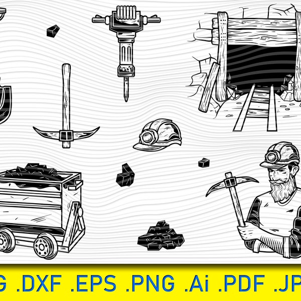 Mining Vector - Etsy