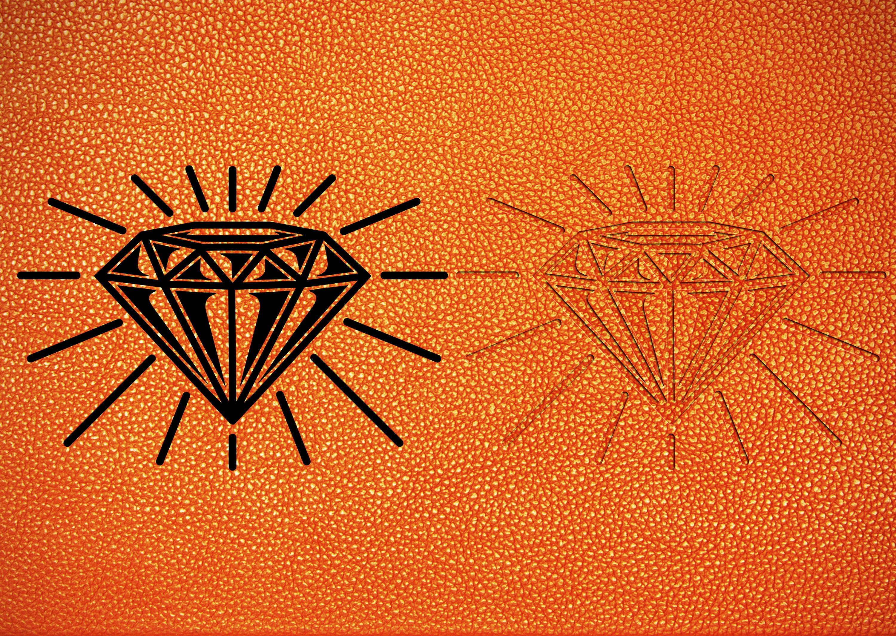 Diamond SVG File: Clipart, Silhouette, Cricut (digital Download) - Etsy
