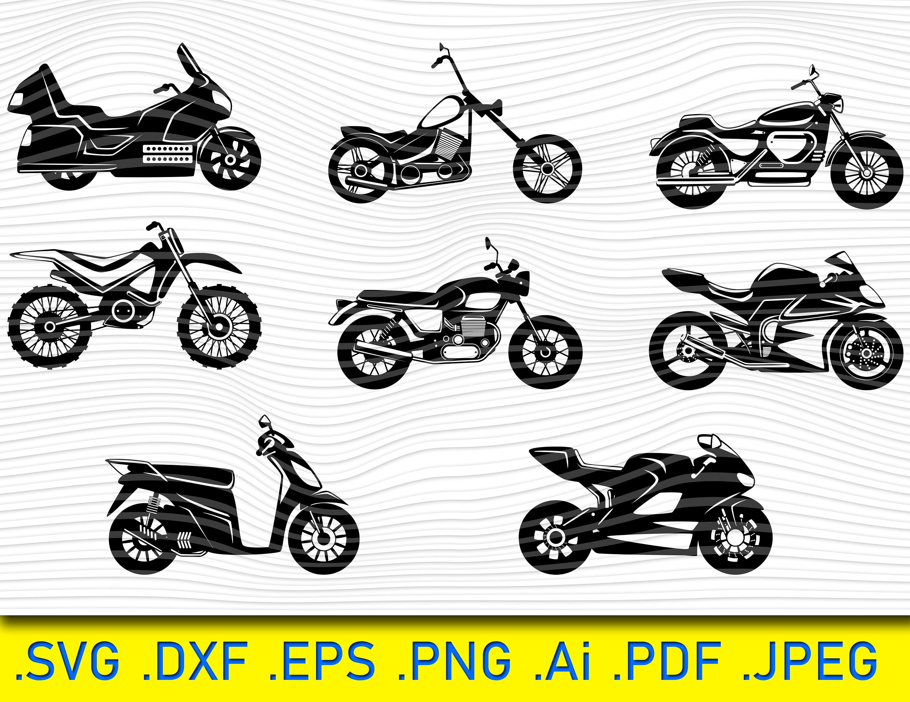 Motorcycle SVG Motorbike Svg Chopper Svg Cruiser Svg Moto - Etsy Australia
