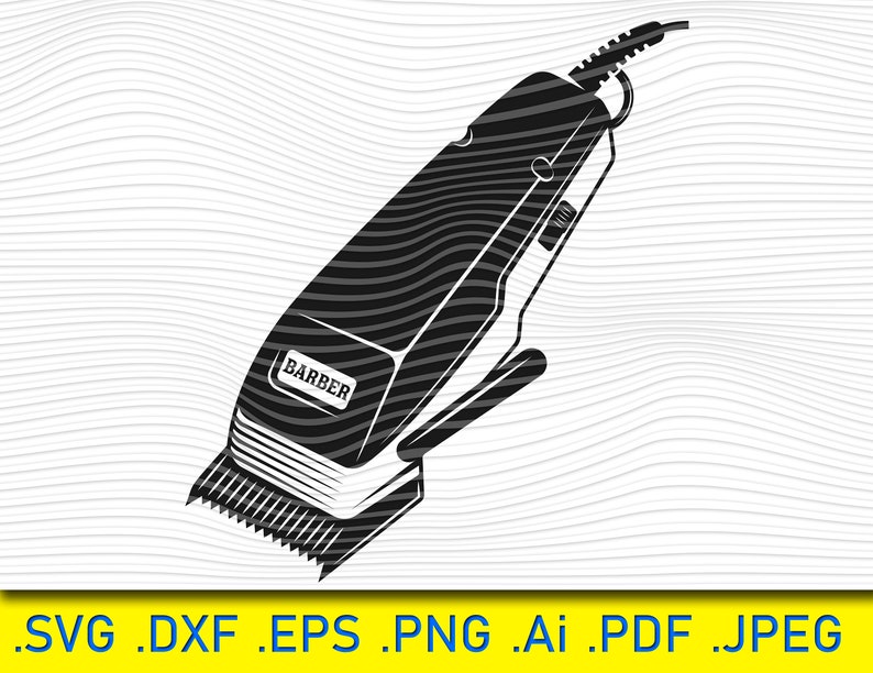 Electrical Hair Clipper Shave Hair Clipper SVG Barber - Etsy