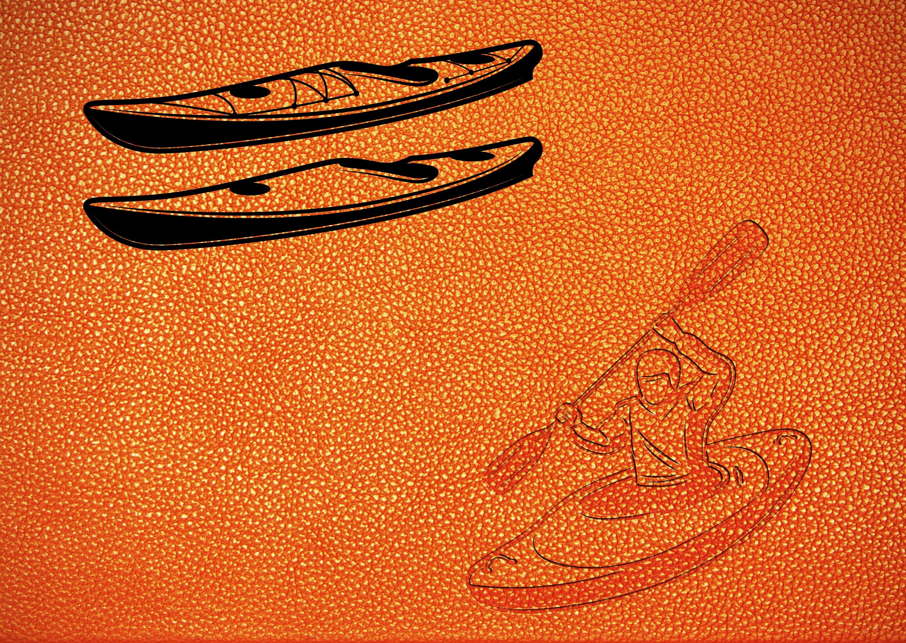 Kayak SVG Bundle: Silhouette Clipart, Vector Cut Files (digital ...