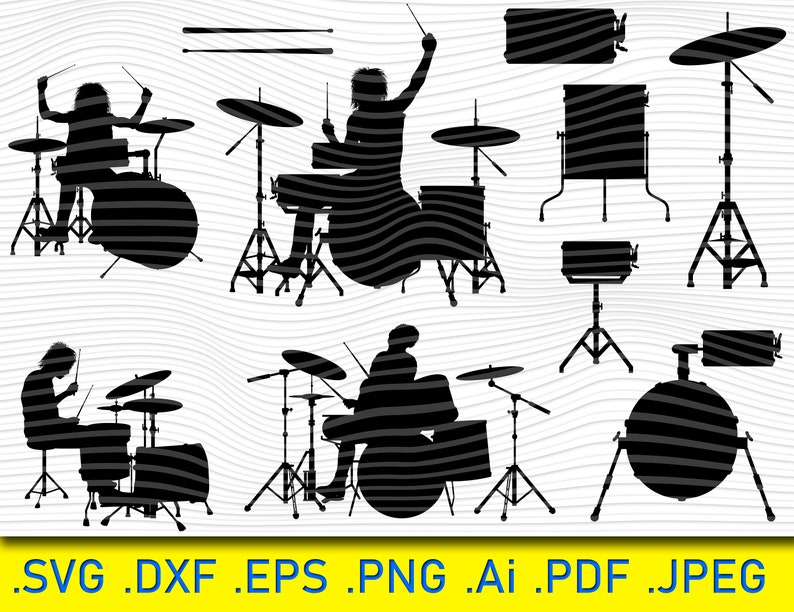 Drummers, Musicians, Playing, DRUM SVG, Drummer Svg, Music Svg, Bass ...