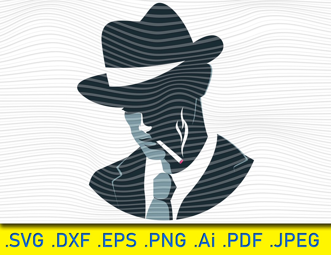 Mysterious Gangster, Gangster SVG Bundle, Gangster Dxf, Gangster Png ...