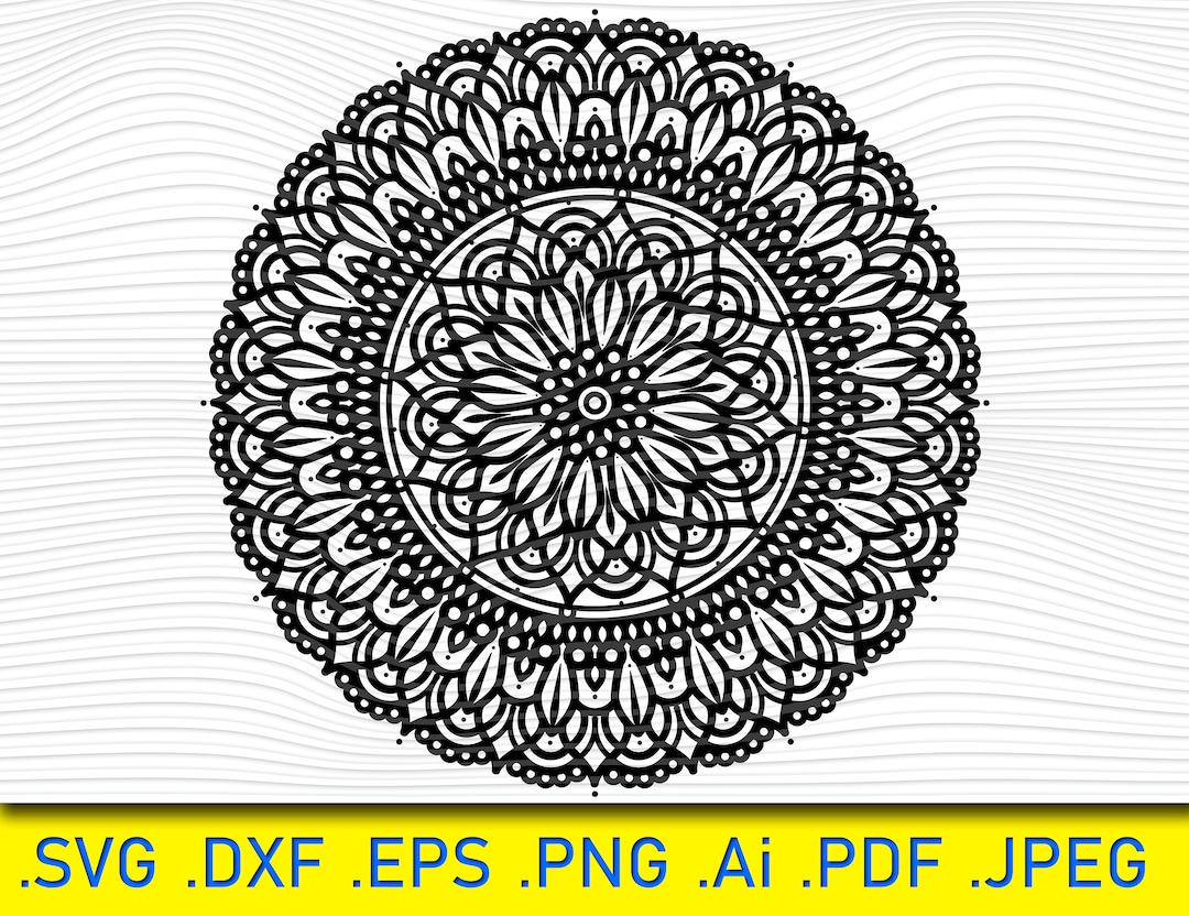 Circular Mandala, Mandalas Svg,mandala Svg Files for Cricut, Mehndi ...