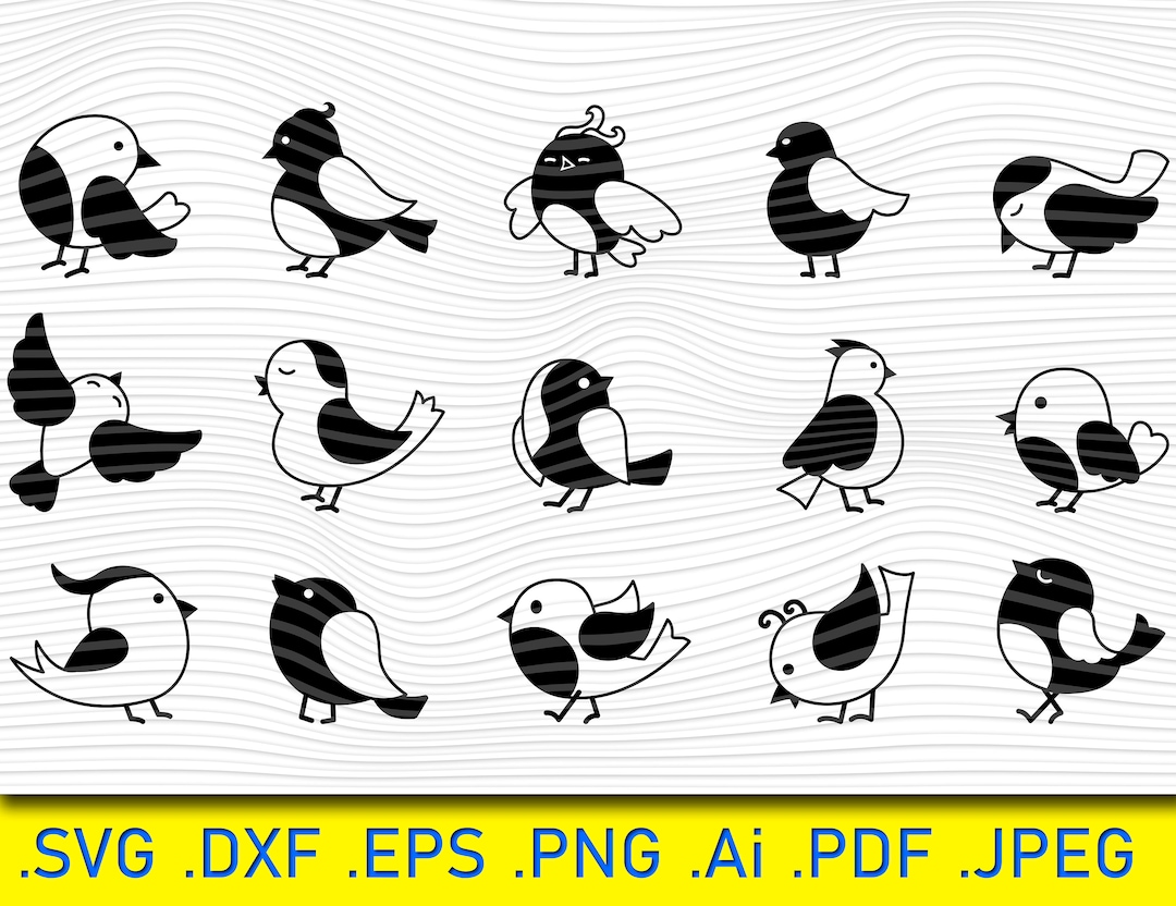 15 Bird, Different Pose, Birds Svg, Birds Bundle Svg, Birds Svg Files ...