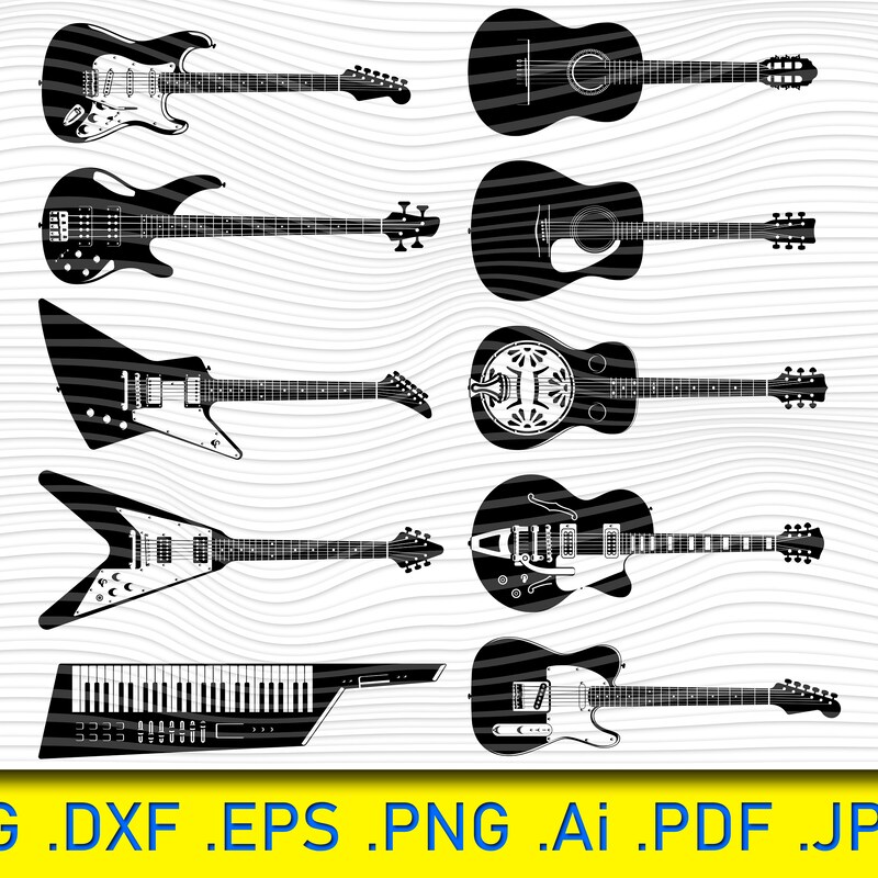Bass Guitar Svg - Etsy