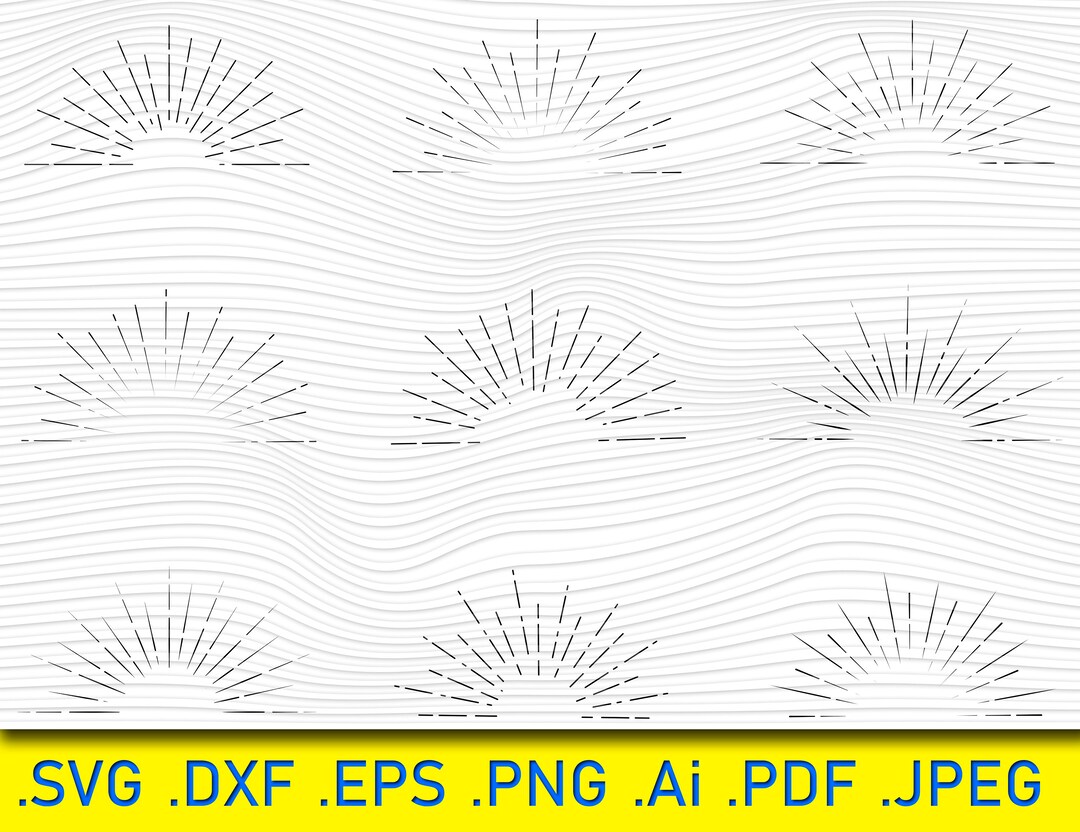 Sunburst Svg Sun Burst Svg Sunburst Shapes Svg Bursting Rays Svg Rays ...