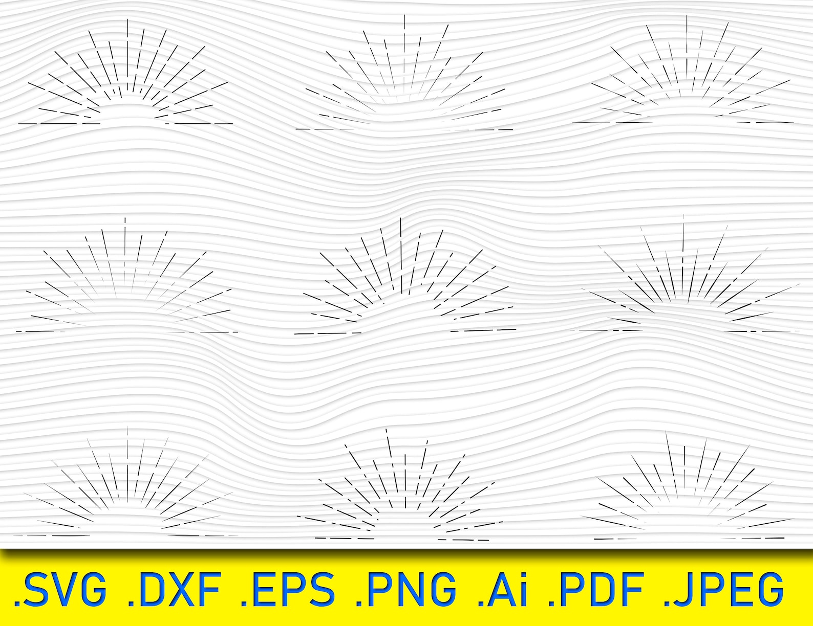 Sunburst Svg Sun Burst Svg Sunburst Shapes Svg Bursting Rays - Etsy