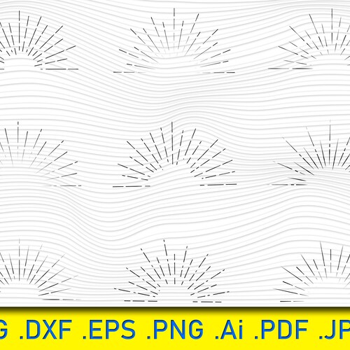 Sunburst Svg Sun Burst Svg Sunburst Shapes Svg Bursting Rays - Etsy