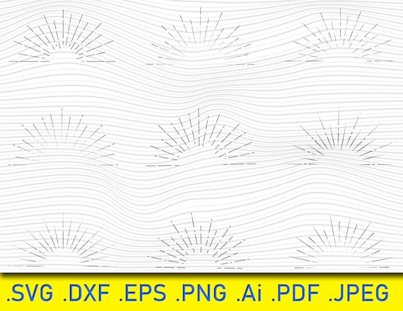 Sunburst Svg Sun Burst Svg Sunburst Shapes Svg Bursting Rays - Etsy