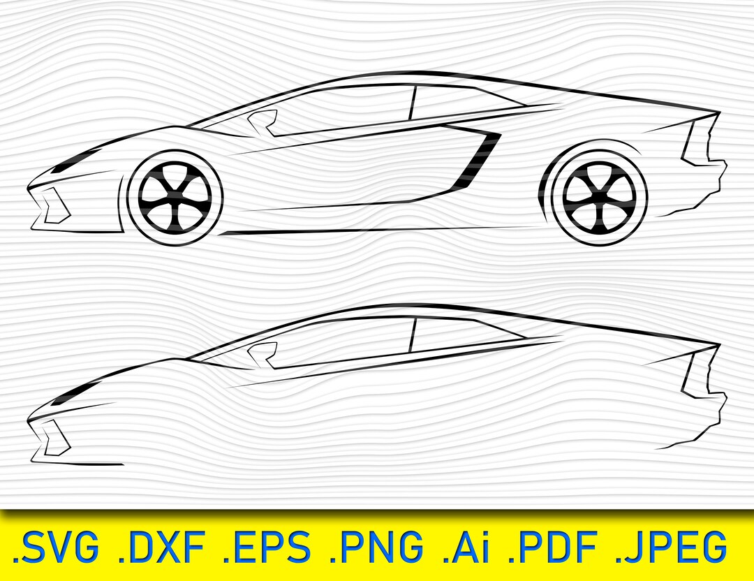 Lamborghini, Car,sports Car Svg, Race Car Svg, Car Svg Files for Cricut ...