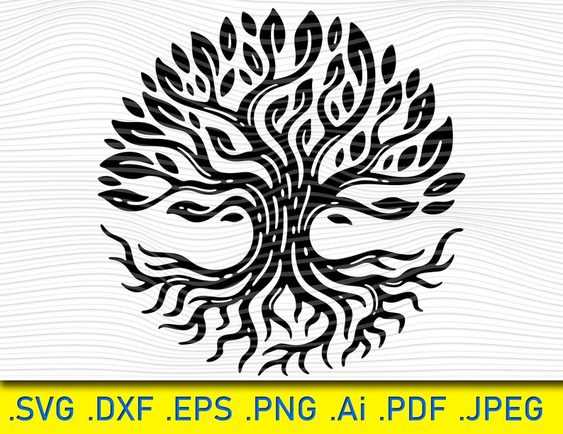 Tree With Roots Svg Tree Svg Family Tree Svg Tree Dxf - Etsy