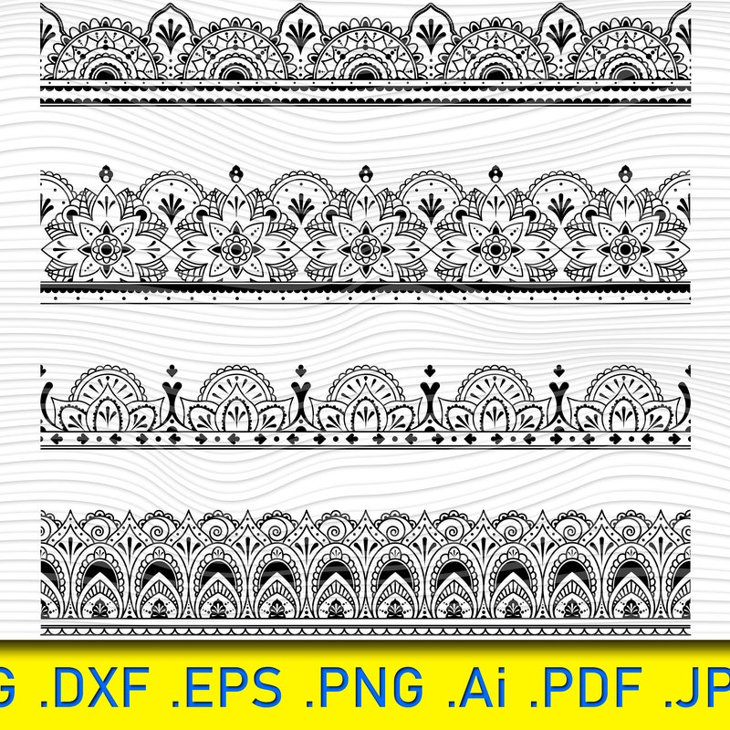 Indian Borders Clipart - Etsy UK