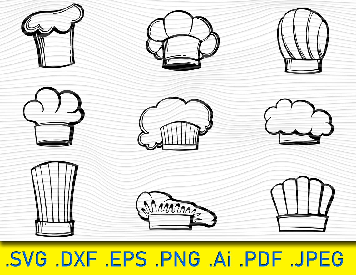 Kochmütze Svg Koch svg Koch Svg Koch Svg Svg Dateien für - Etsy Österreich