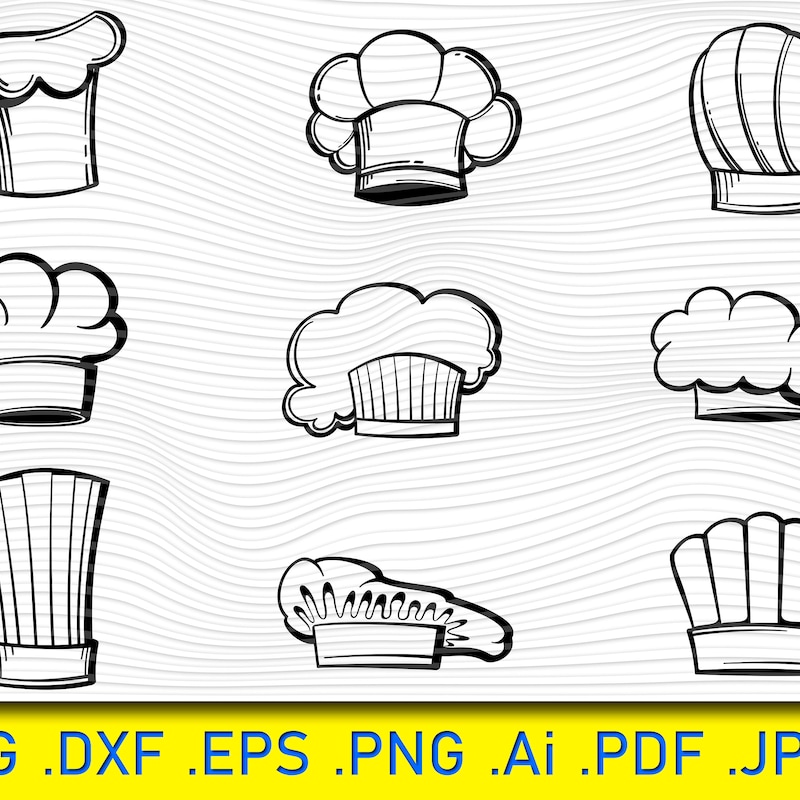 Chef Hat Svg - Etsy