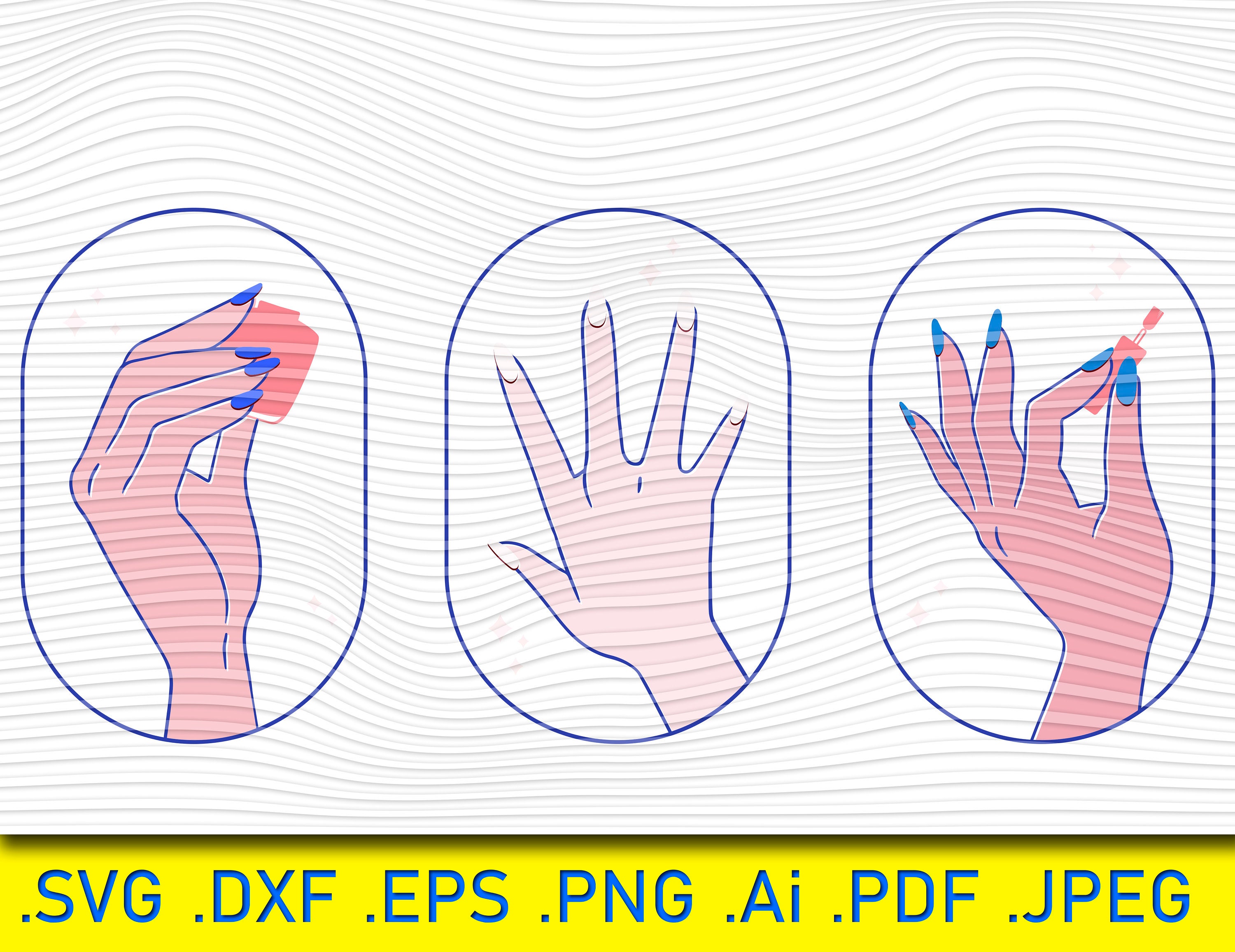 Manicure tools svg Manicure Graphics Svg Nail Manicure Clipart PNG file ...