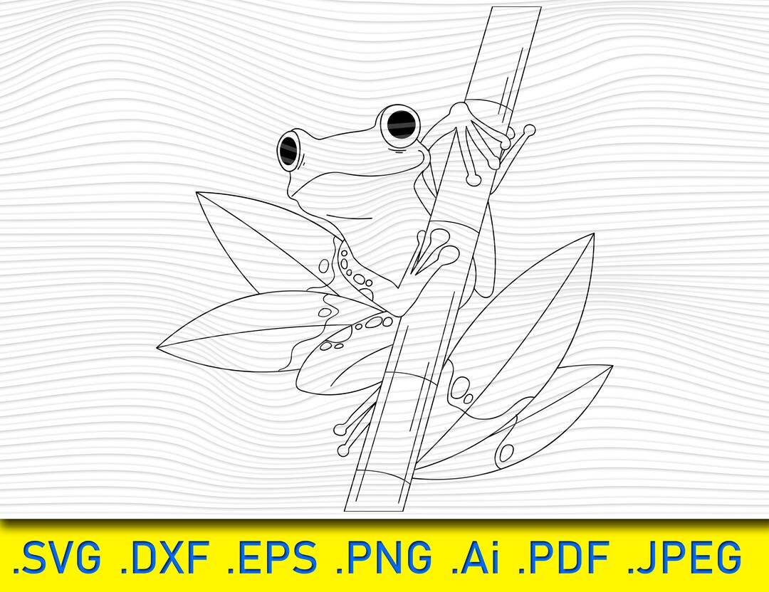 Smiley Frog SVG Bundle: Cricut, Silhouette, Sublimation (digital ...