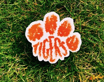 Tiger Paw Sticker - Etsy