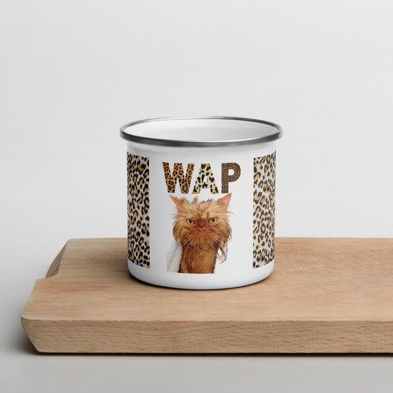 WAP Cat / Cheetah / Cute / Funny / Gift / Enamel Mug - Etsy