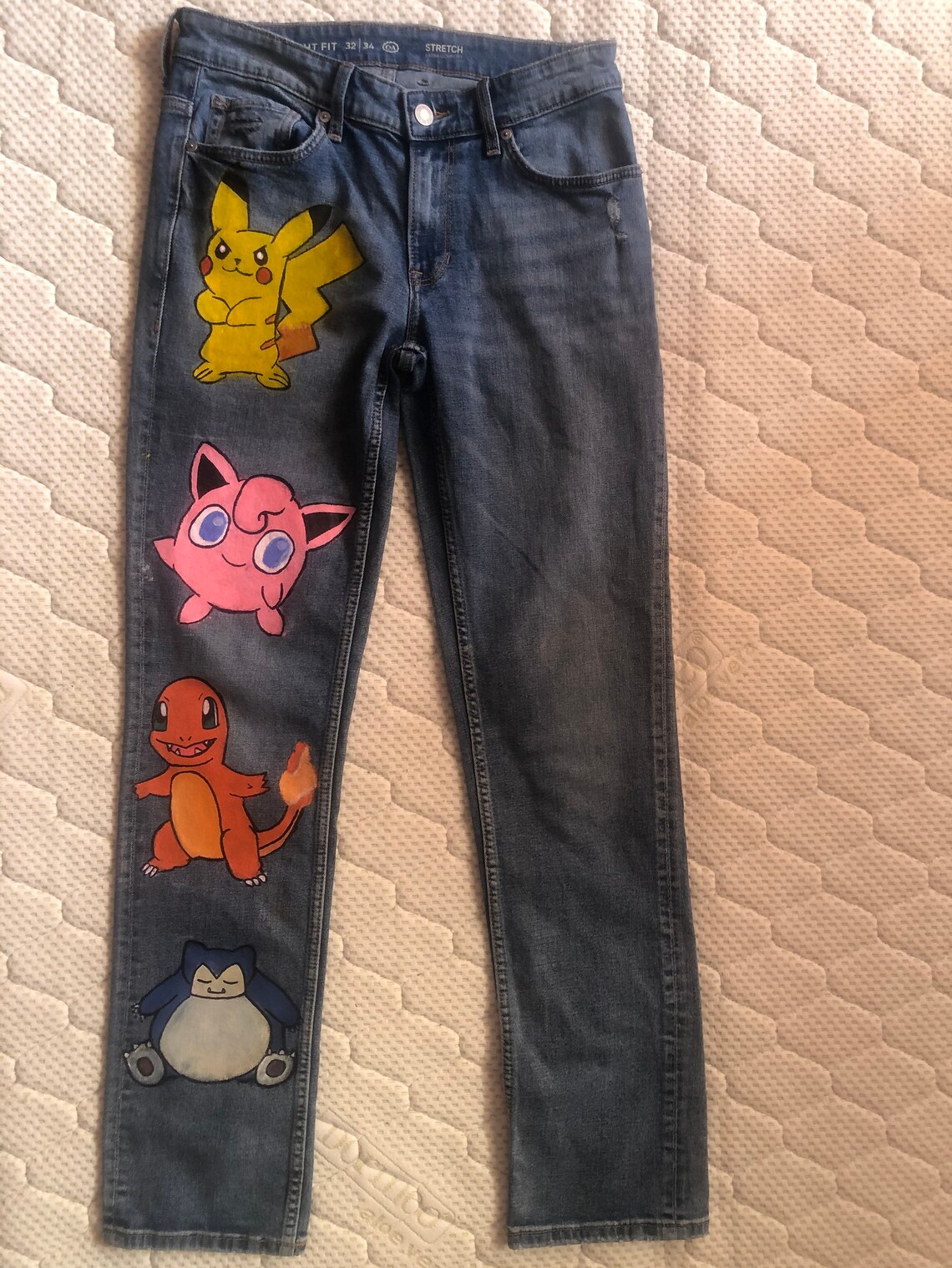 Pokemon Custom Jeans - Etsy