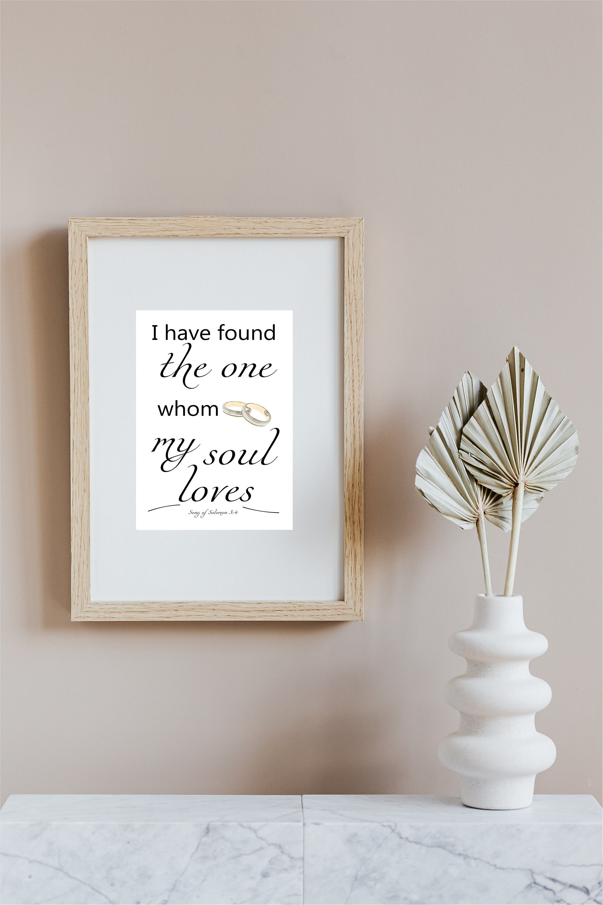 The One My Soul Love PRINTABLE ART Digital DOWNLOAD Wall Art Home Decor ...