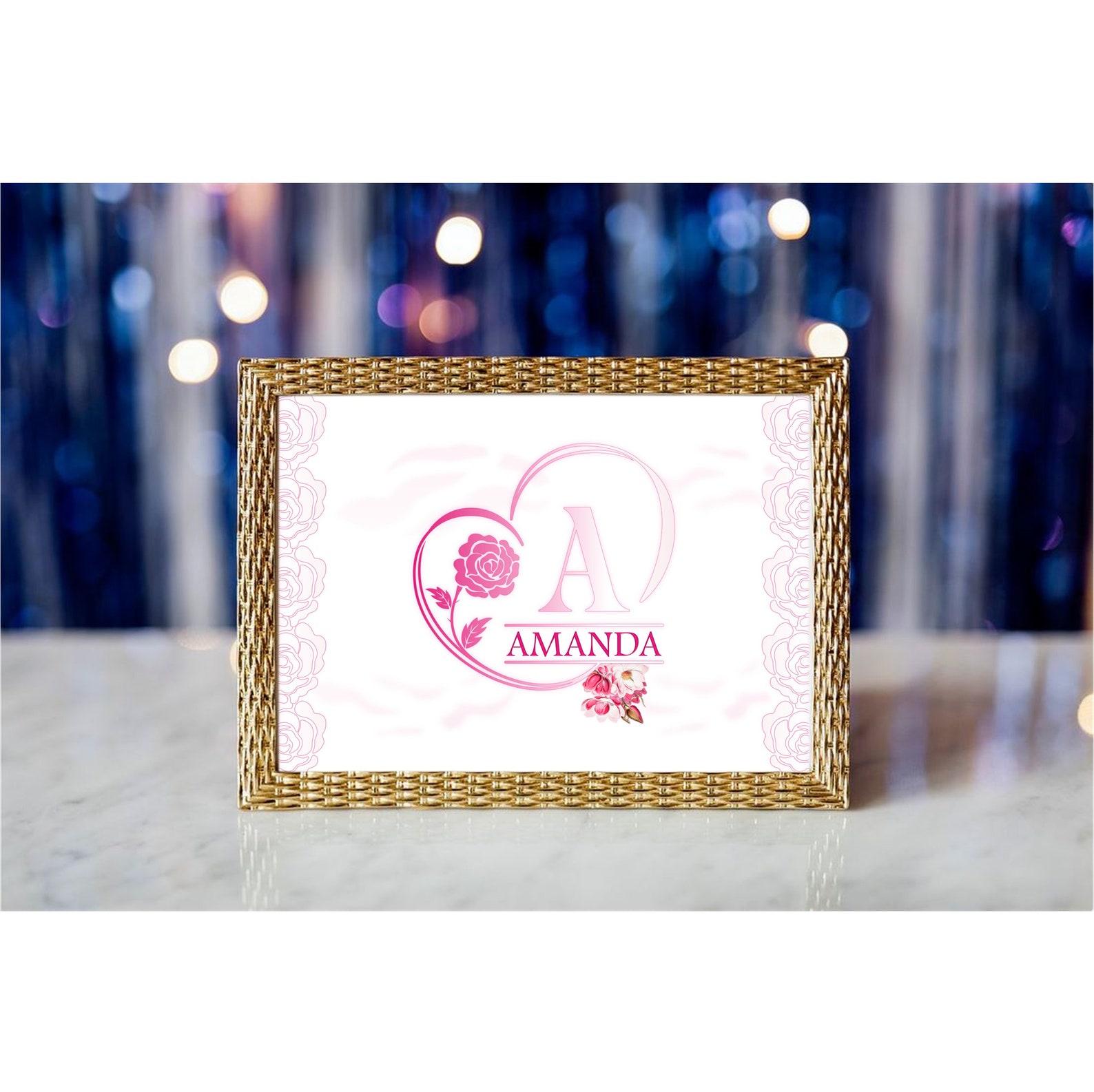 AMANDA Girl Name Girl Name Wall Art Decor. Initial Baby Name - Etsy UK
