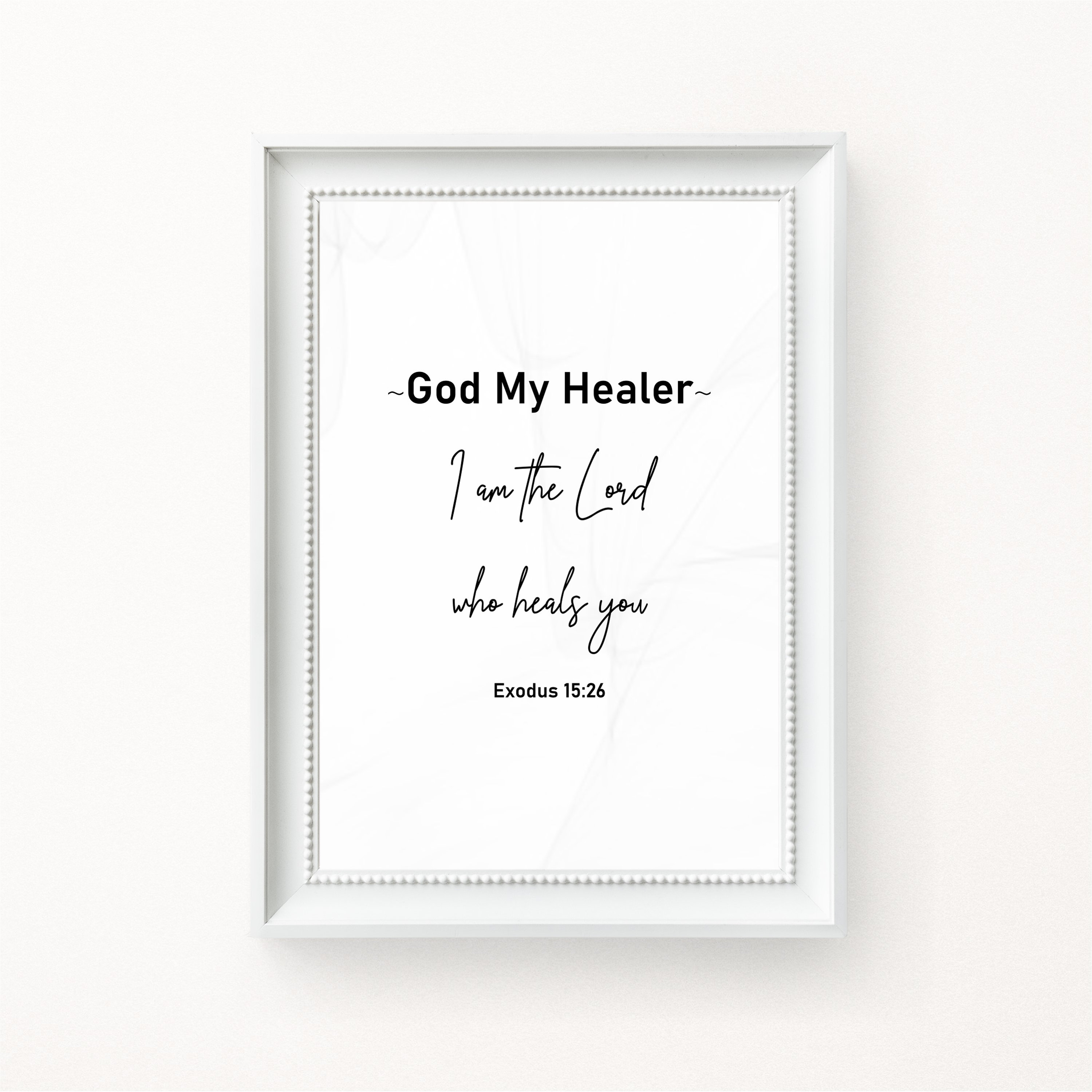 God My Healer - PRINTABLE ART Digital DOWNLOAD Wall Art Home Décor ...