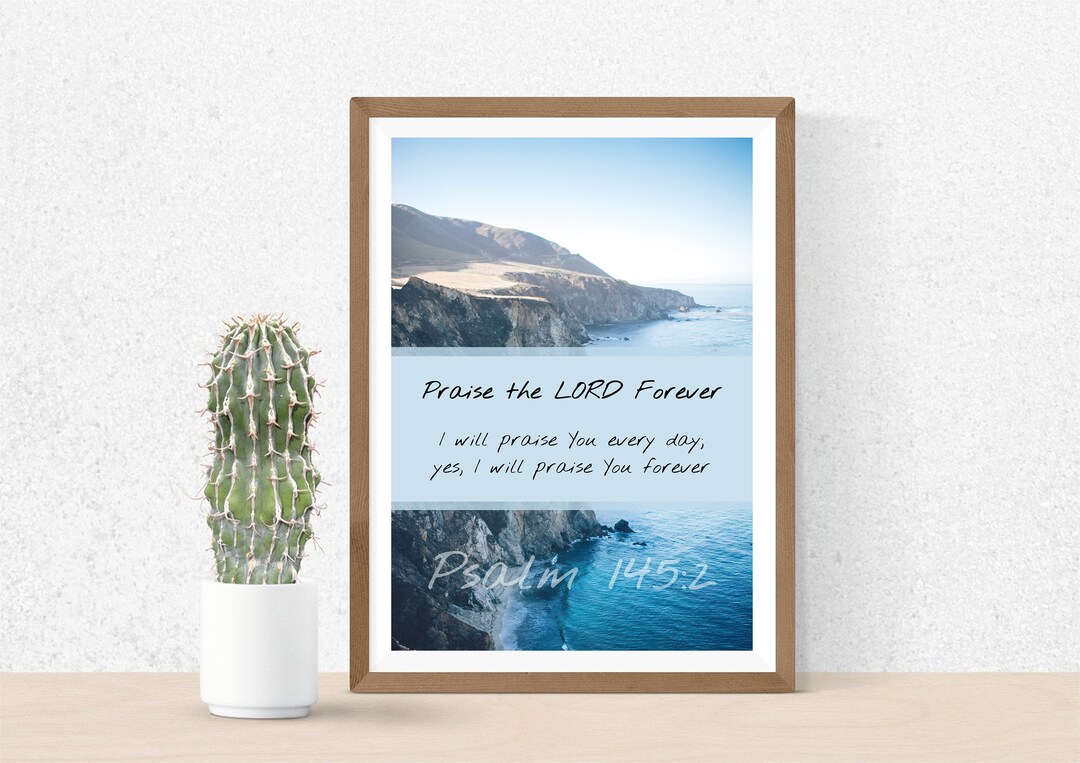 Praise the Lord PRINTABLE ART Digital DOWNLOAD Wall Art Home Decor ...