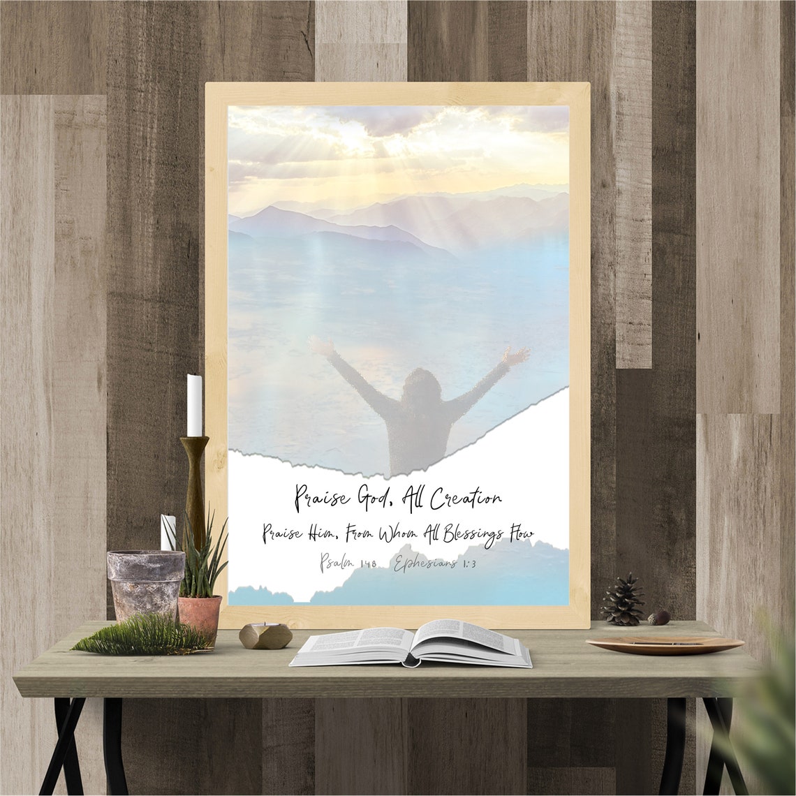 Praise God All Creation - PRINTABLE ART Digital DOWNLOAD Wall Art Home ...