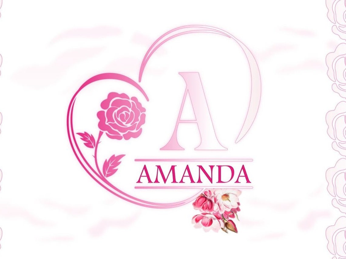 AMANDA Girl Name Girl Name Wall Art Decor. Initial Baby Name - Etsy UK