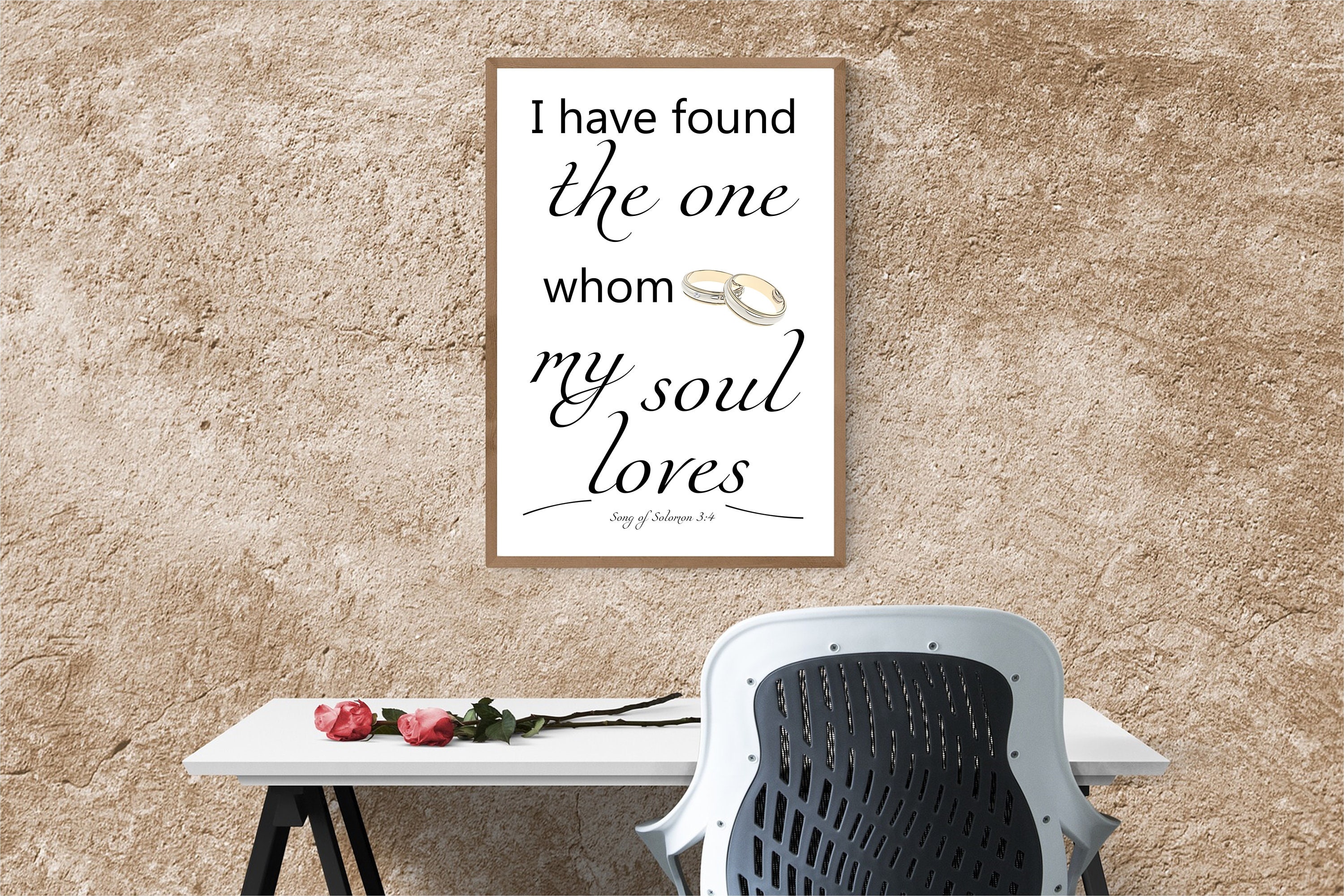 The One My Soul Love PRINTABLE ART Digital DOWNLOAD Wall Art Home Decor ...