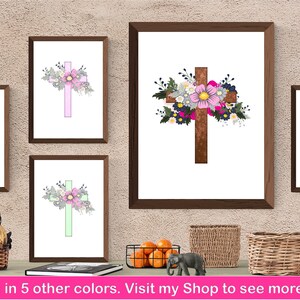 Cross PRINTABLE ART Digital DOWNLOAD Wall Art Home Décor Christianity ...