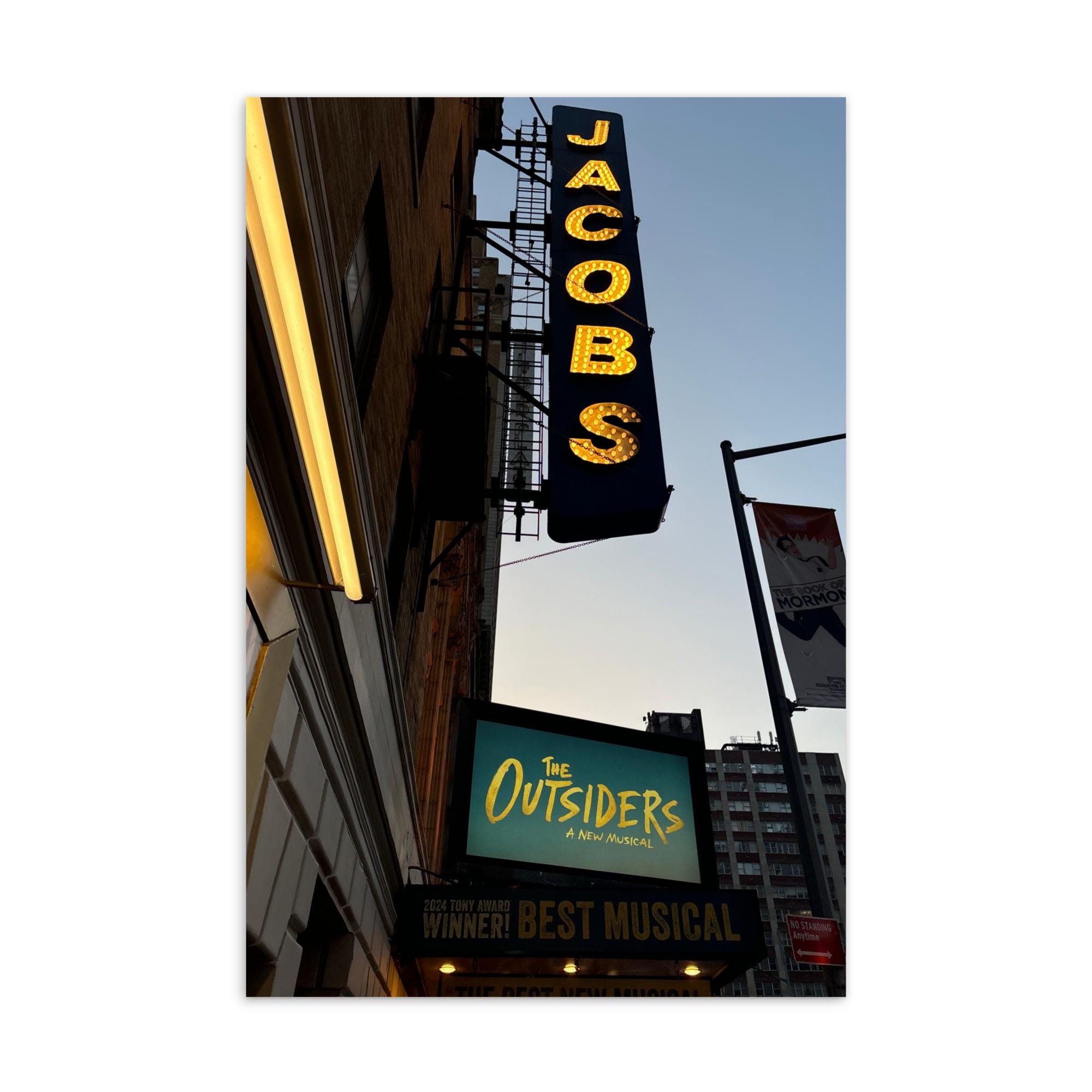 Outsiders/jacobs Marquee - Standard Postcard - Etsy
