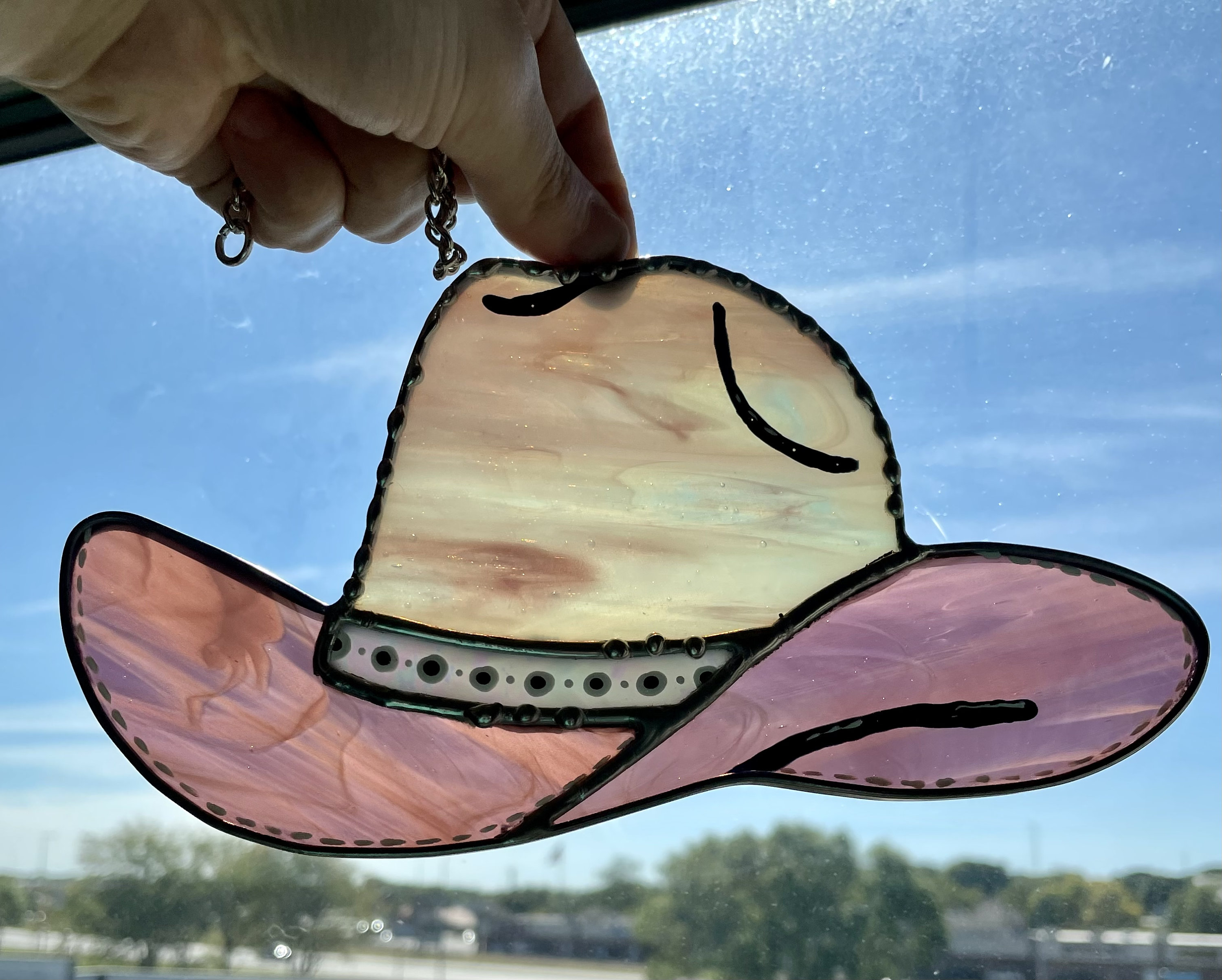 Boho Western Cowboy Hat Stained Glass Cowboy Hat Home Decor - Etsy