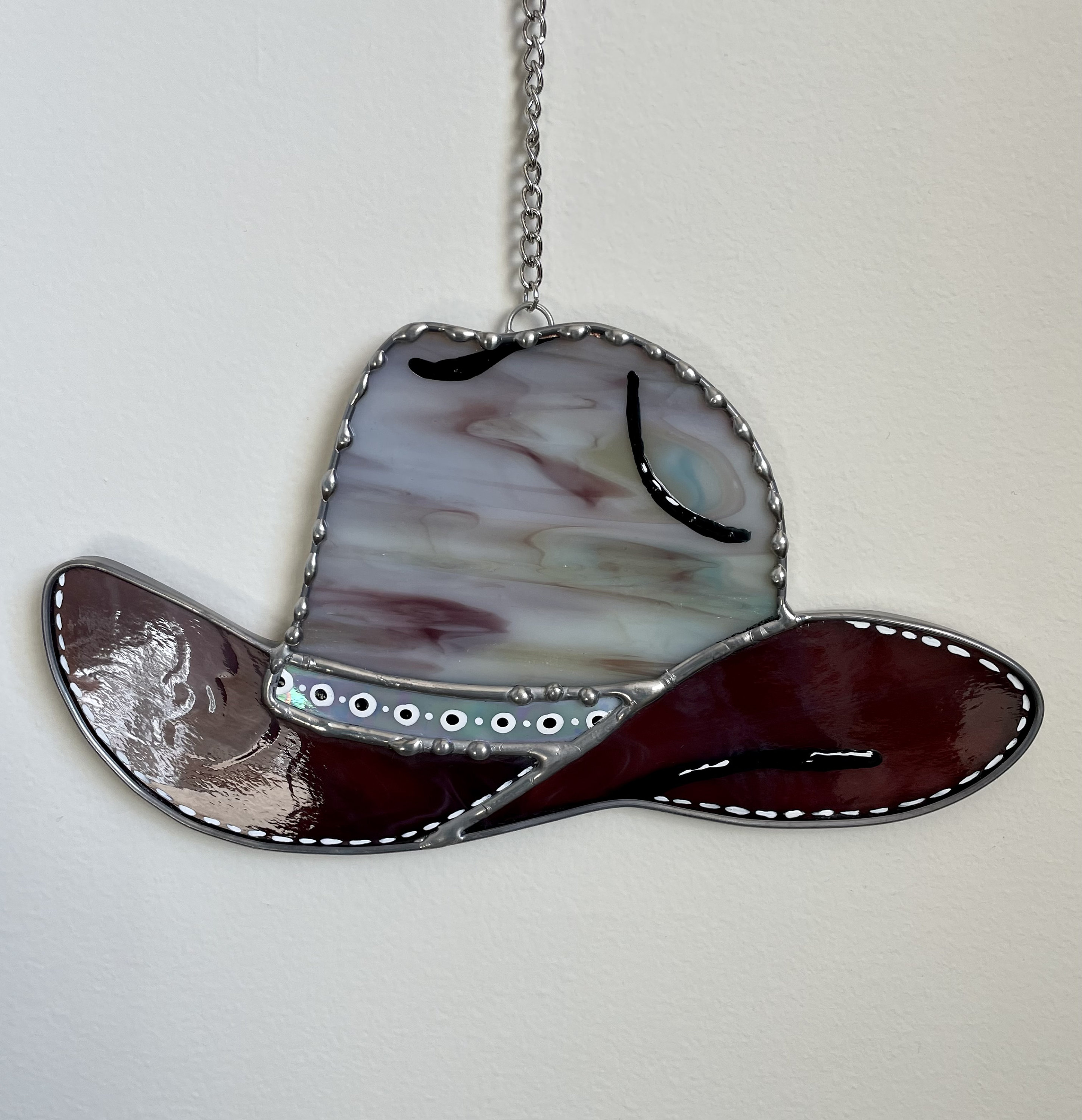 Boho Western Cowboy Hat Stained Glass Cowboy Hat Home Decor - Etsy