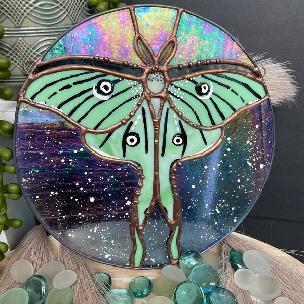 Stained Glass Moth - Etsy