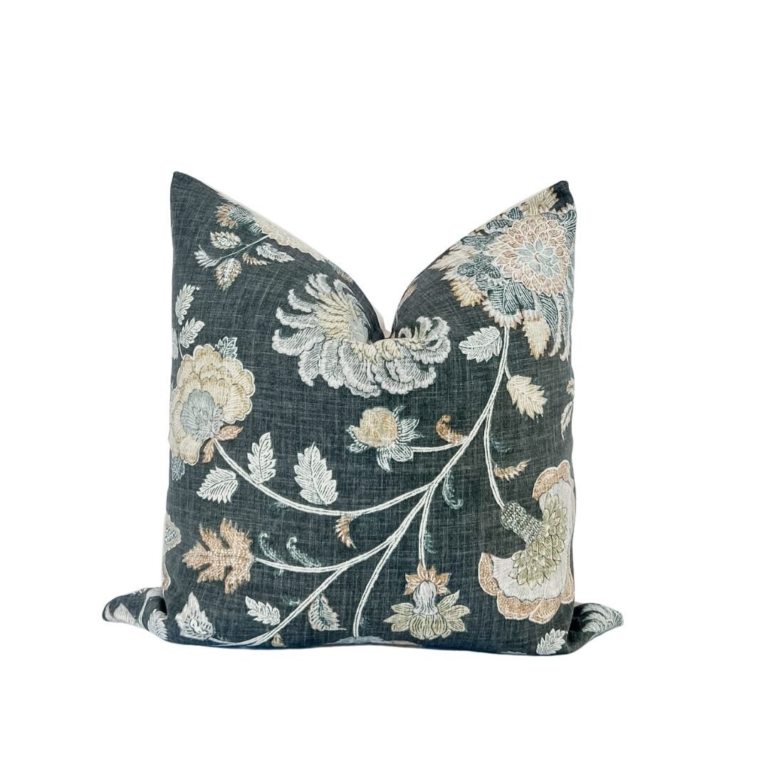 The Ivy L Floral Throw Pillow L Home Decor L Vintage Accent Pillow ...