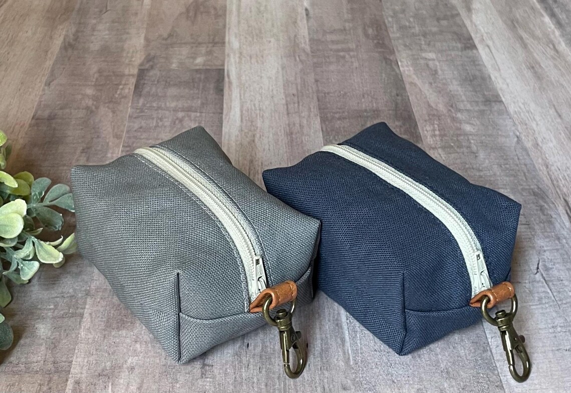Handmade Clip-on Zipper Pouch, Small Boxy Bag - Etsy
