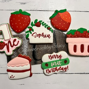 Berry Sweet First Birthday Cookies. You Can Choose Any of These Cookie ...