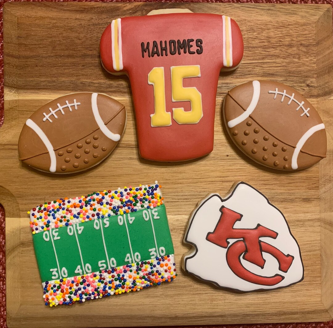Decorated Kansas City Chiefs Football Cookies - Etsy