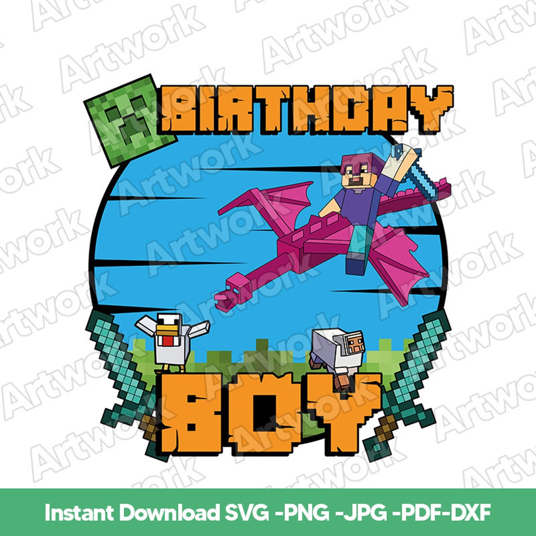 Minecraft Svg, Minecfart Png, Minecraft Birthday Svg, Video Game Svg ...