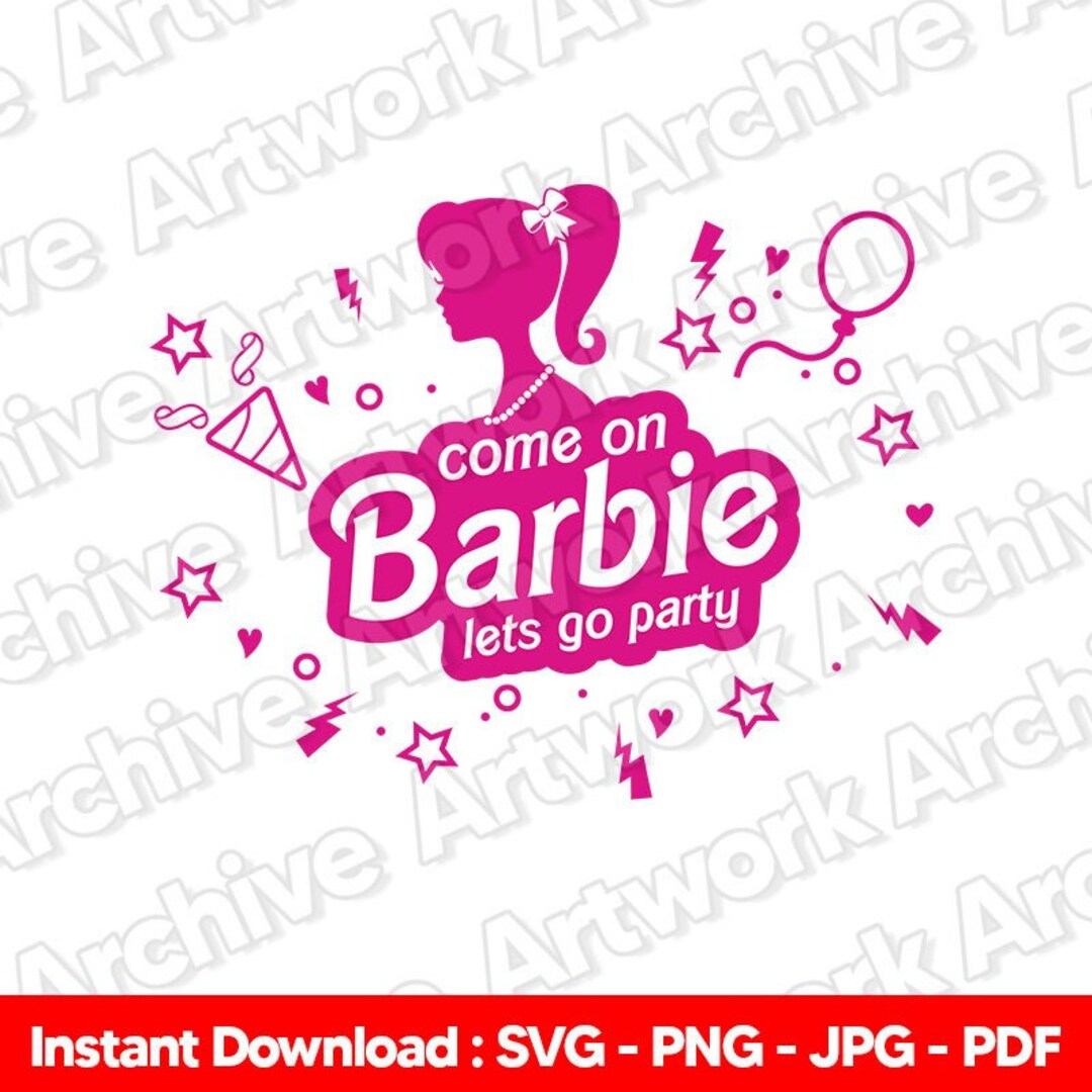 Barbie svg, barbie png, Barbie font svg, Barbie movie png, Barbie movie ...