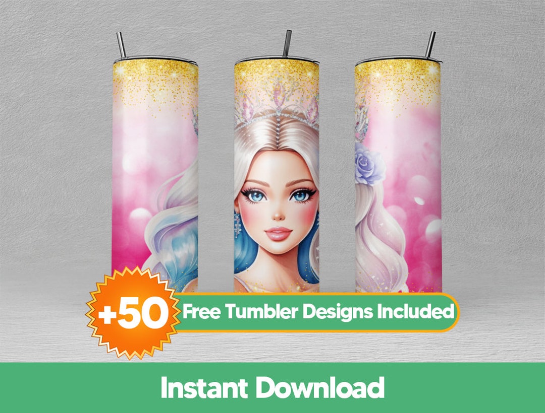 Barbie Tumbler Wrap, Barbie Sublimation Tumbler Wrap, Barbie Wrap ...